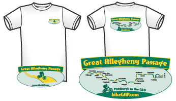 C&O Canal Trail & Great Allegheny Passage Shirts & Stickers